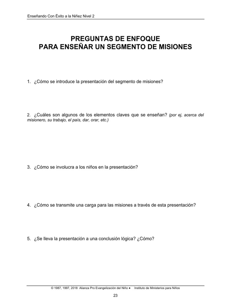 Misiones | PDF | Oración | Misionero