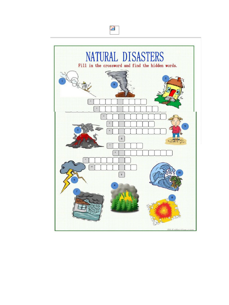 Natural Disaster Puzzle | PDF