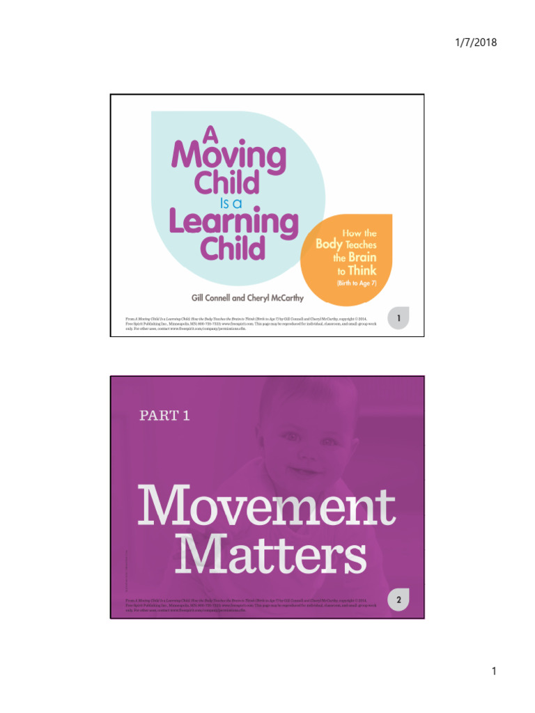 Moving Child Is A Learning Child PPT Handout | PDF | Senses ...