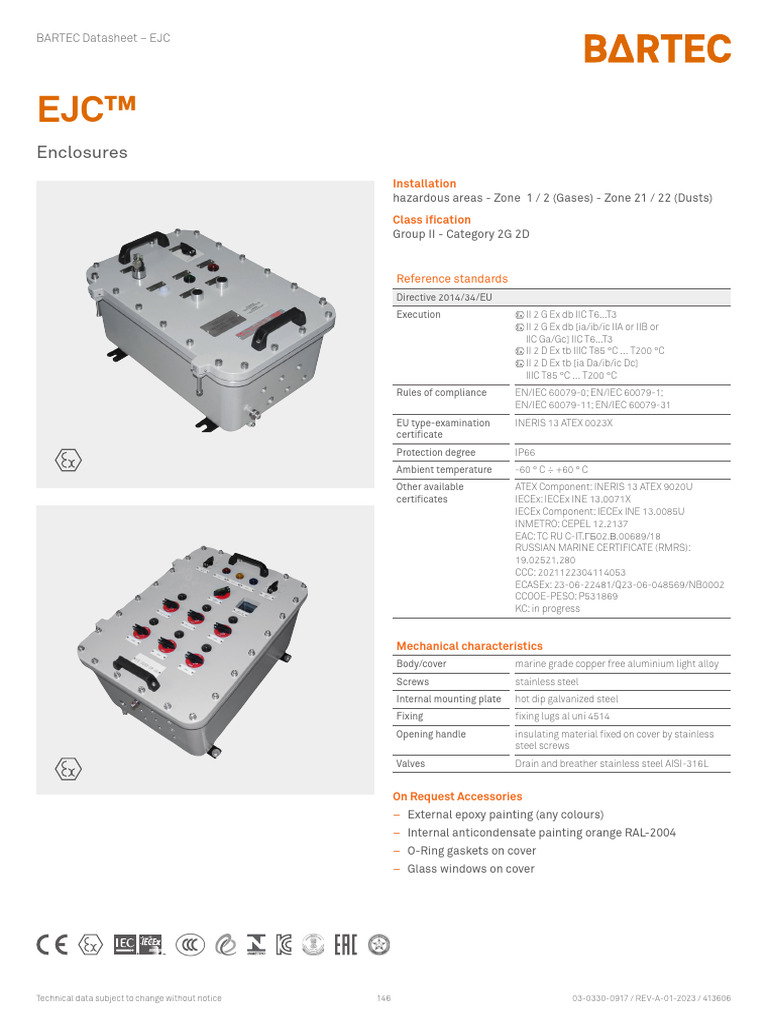 Datasheet - Caixa BARTEC | PDF | Building Engineering | Materials