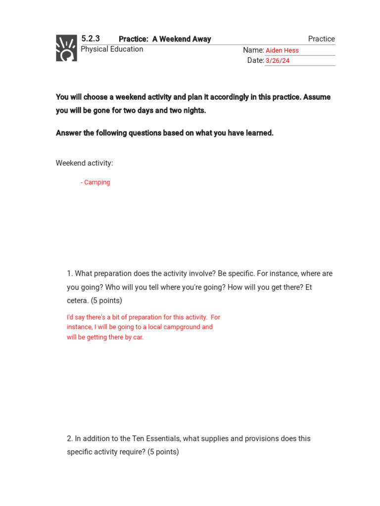 Kami Export 5 2 3 Practice A Weekend Away Practice Pdf Copyright Law Intellectual