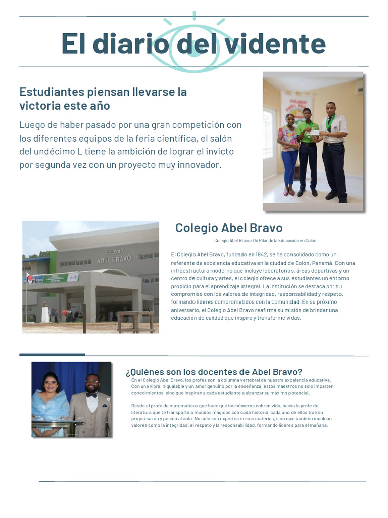 Documento A4 Boletín Informativo de Noticias Elegante Minimalista ...