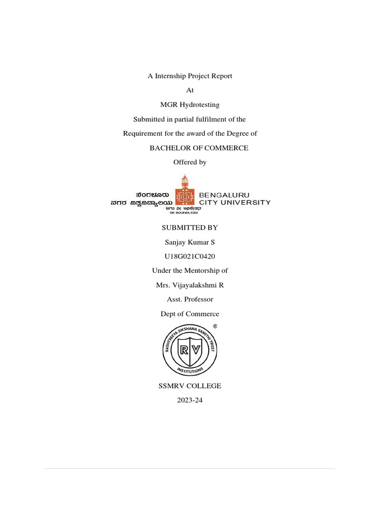 Internship - HandBook (1) (1) SA | PDF | Educational Stages ...