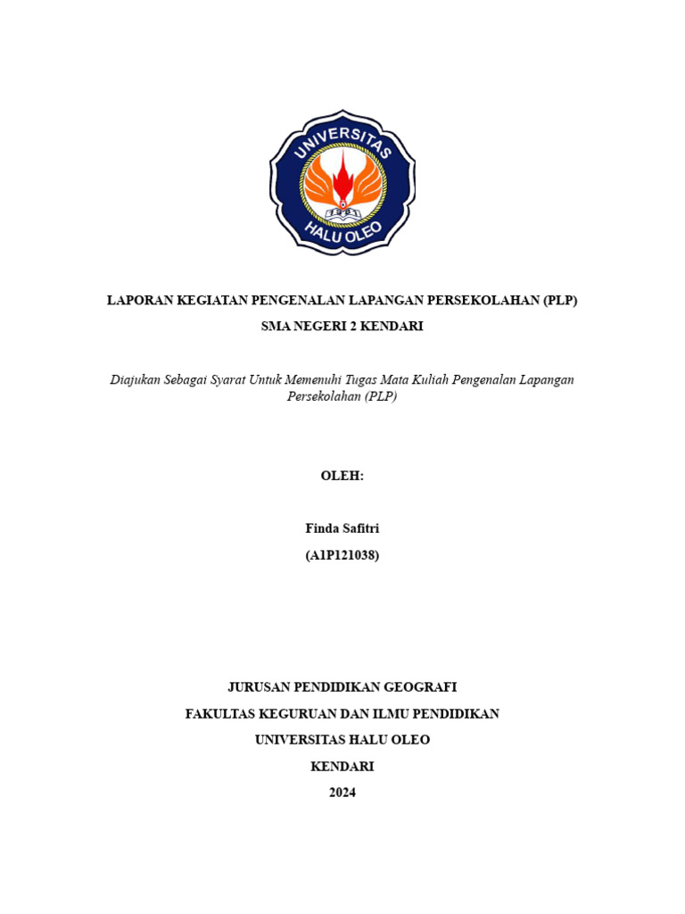 Contoh Laporan PLP | PDF | Ilmu Sosial