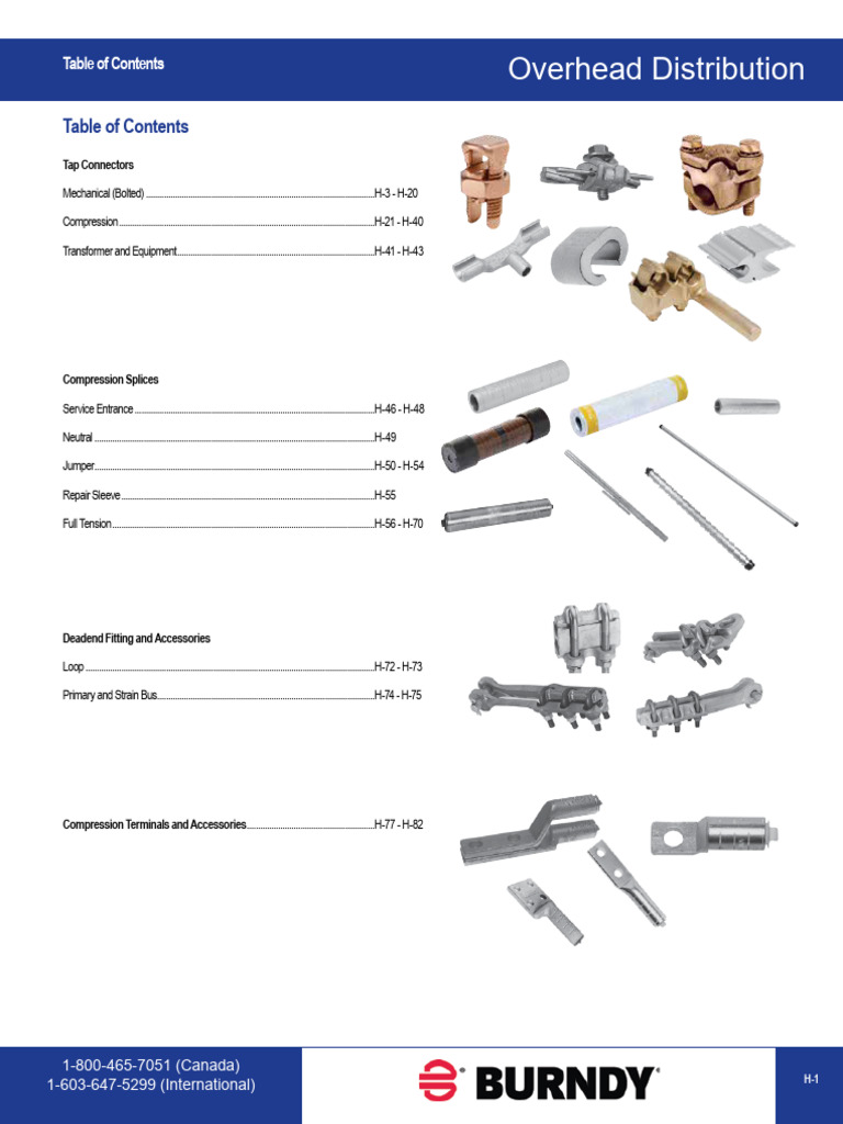 Section H - OverheadDistribution - 2020 BURNDY Master | PDF ...