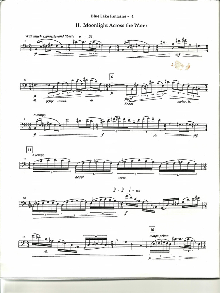 Blue Lake Fantasie Mvt 2 | PDF