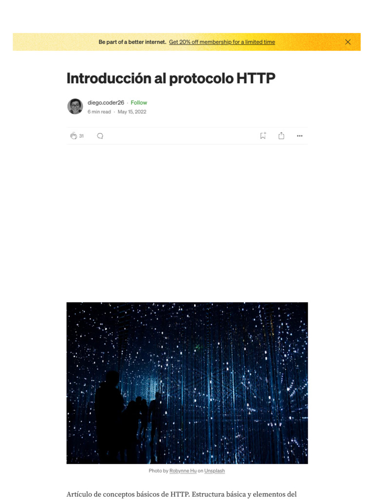 Introducción Al Protocolo HTTP. Artículo de Conceptos Básicos de HTTP | PDF | Redes | Internet y web