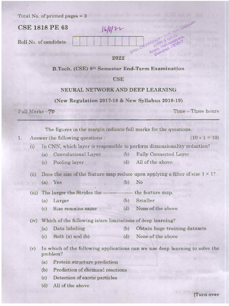 Neural Network and Deep Learning | PDF