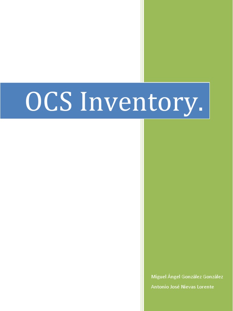 OCS Inventory | PDF | Servidor (Computación) | Dirección IP