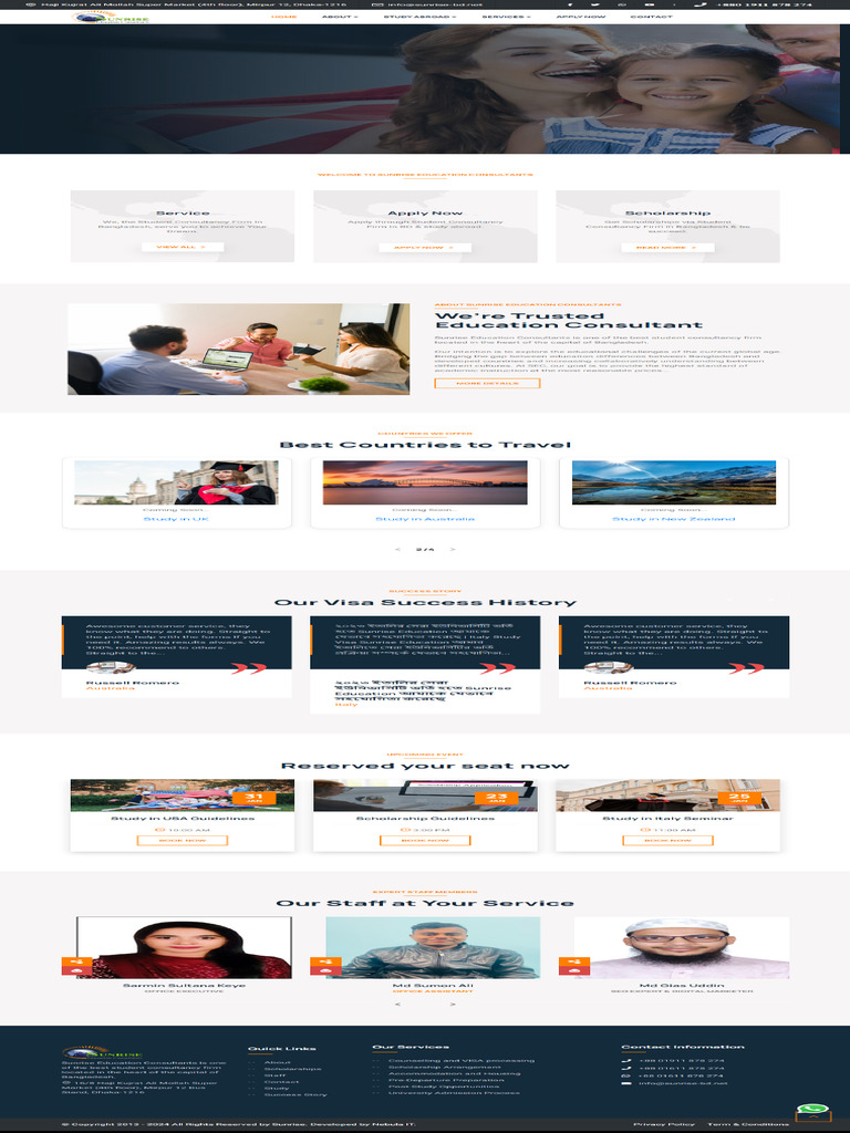 Home Sunrise Education Consultants | PDF