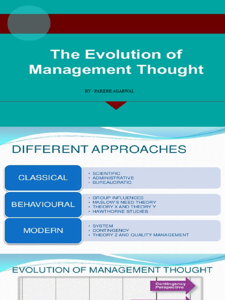 Evolution of Management Theory | PDF | System | Theory