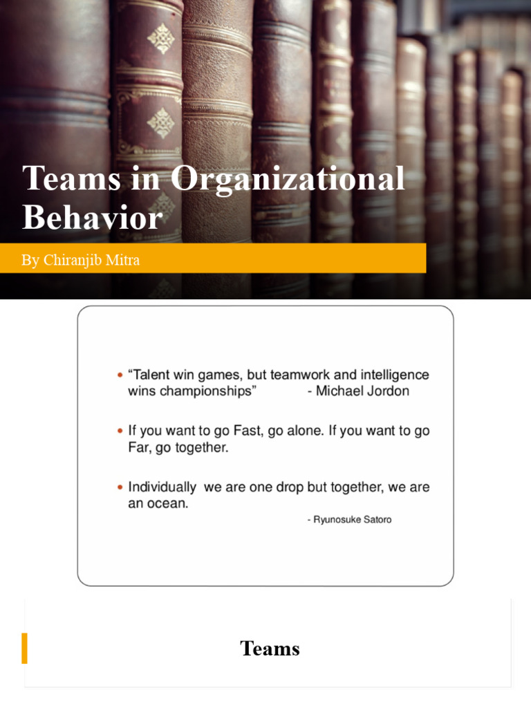 Teams in Organizational Behavior | PDF | Decision Making ... Teams in Organizational Behavior | PDF | Decision Making ...