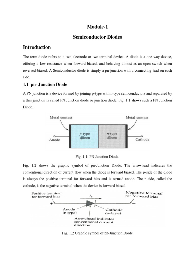 Module 1 22BEE13 Notes | PDF | Rectifier | P–N Junction