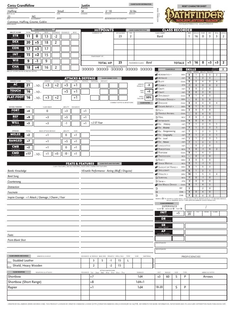 Corzu - Pathfinder | PDF | Gary Gygax Games | Tabletop Games