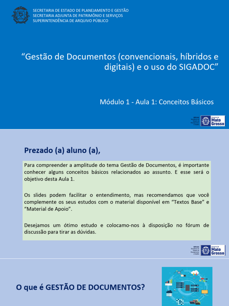 Aula 1 - Conceitos Bã Sicos | PDF