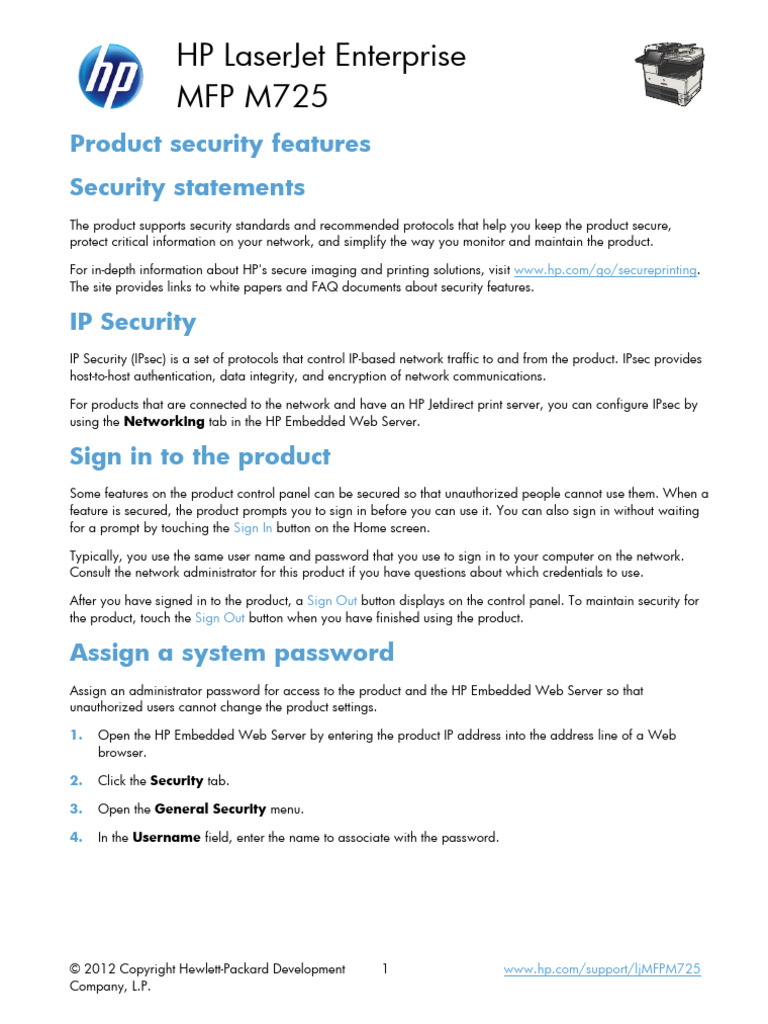 Product Security Features | PDF | Computer Network | World Wide Web