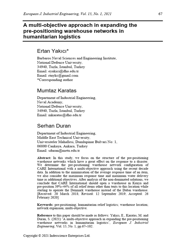 A Multi Objective Approach In Expanding Pdf Mathematical