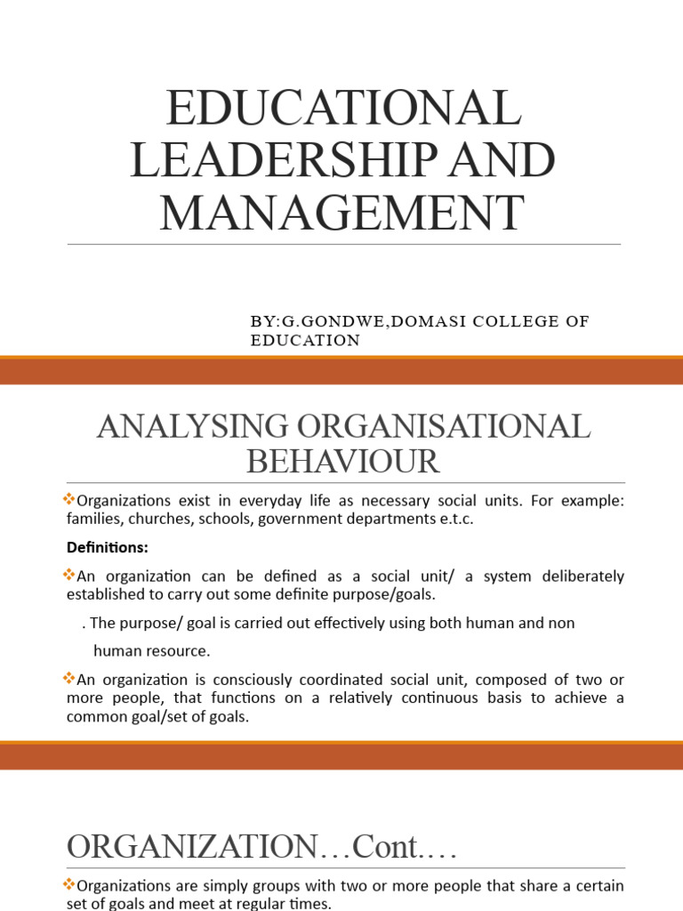 Educational Leadership and Management | PDF | Cost Of Living | Behavioural Sciences