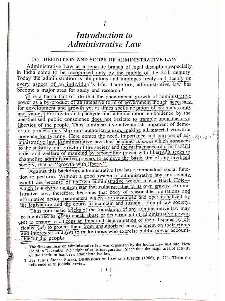 Introduction To Administrative Law | PDF