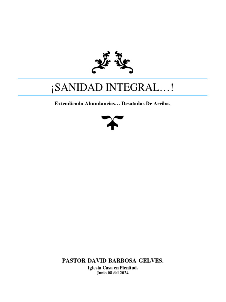 Sanidad Integral y Salvación del Alma | PDF | Salvación | Cristo (título)
