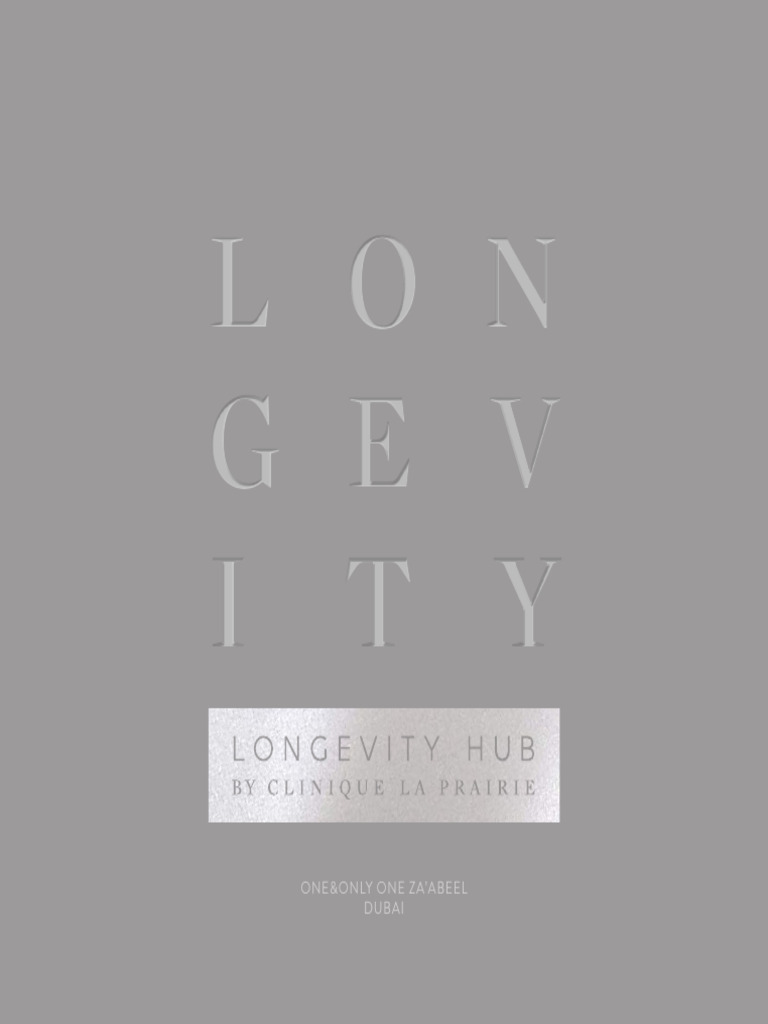 Brochure - Longevity Hub Dubaï - 2024 - en | PDF | Wrinkle | Massage