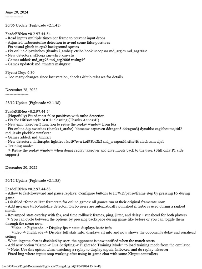 Change Log | PDF | Bios | Command Line Interface