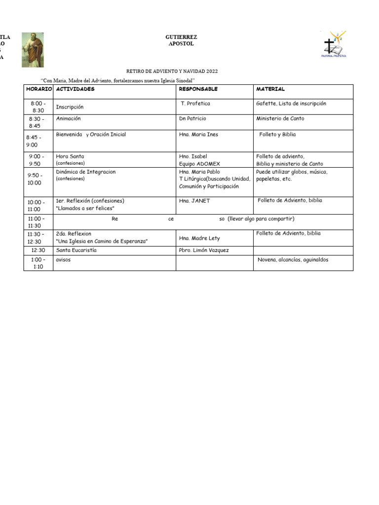 Adviento Retiro 2023 | PDF | Religión y espiritualidad