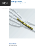 EVOS Wrist Surgical Technique Smith and Nephew | PDF | Drill | Screw