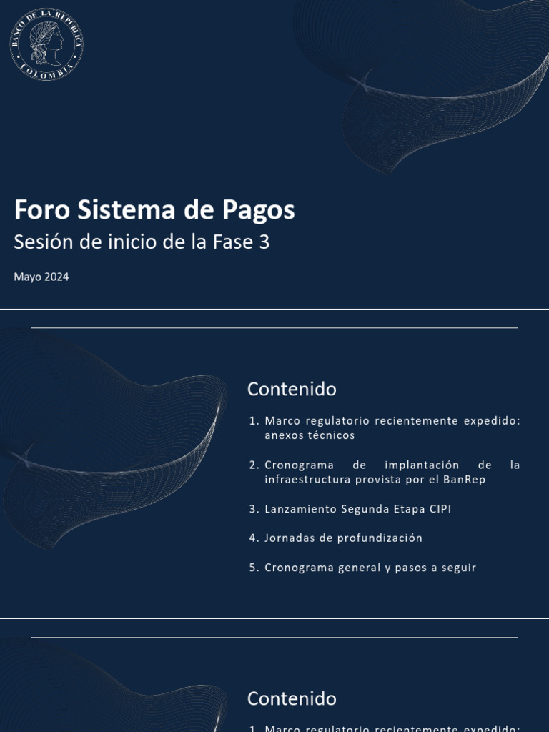 Foro Sistemas Pago Inicio Fase 3 | PDF | Compensación (Finanzas) | Bancos