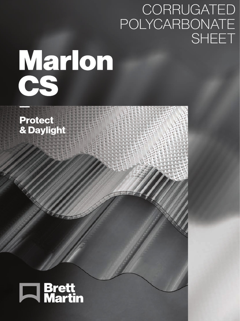 Marlon CS Corrugated Polycarbonate Sheets | PDF | Sheet Metal | Greenhouse