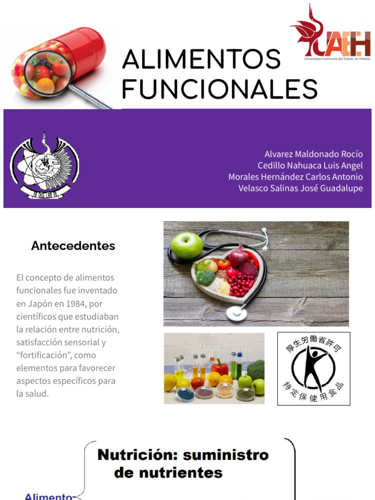 Alimentos Funcionales | PDF | Alimentos | Comida funcional