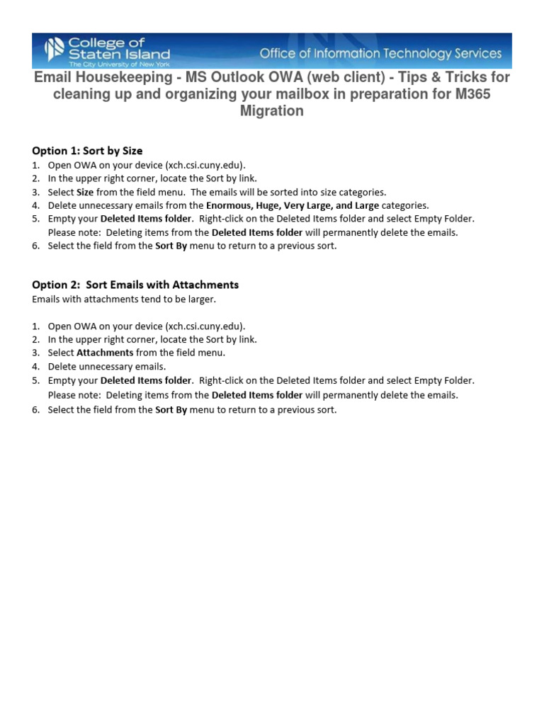 MS Outlook OWA (Web Client) - Tips & Tricks | PDF | Career & Growth ...