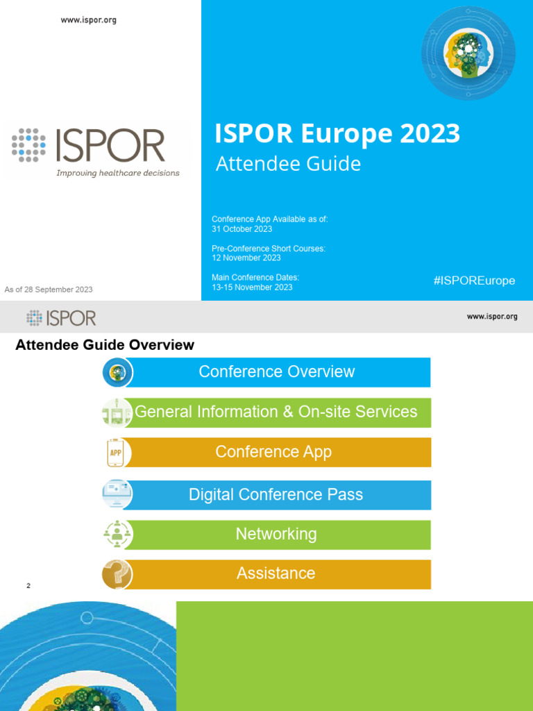 ISPOR Europe 2023 - Attendee Guide | PDF | Lunch
