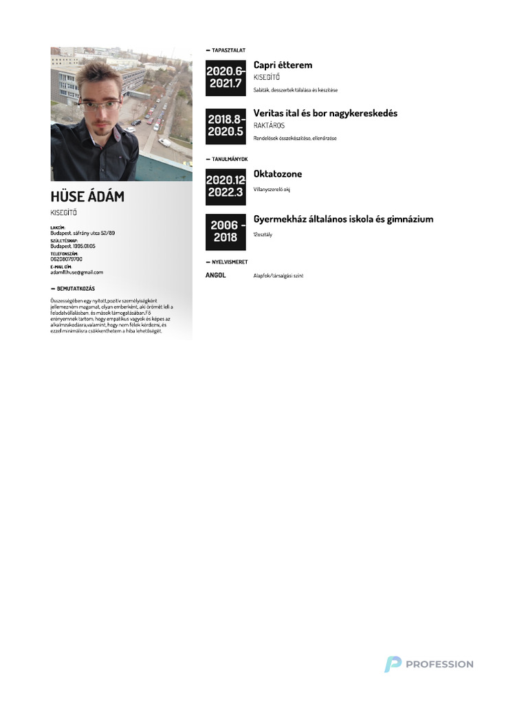 Huse Adam CV 20210713180716 | PDF