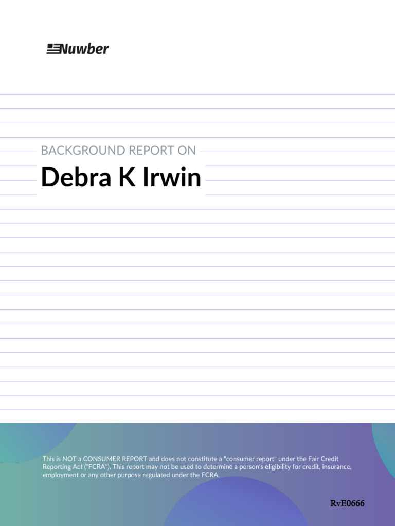 2024 May 8 BN DKI Aka Debra Chapman | PDF | Privacy | Credit