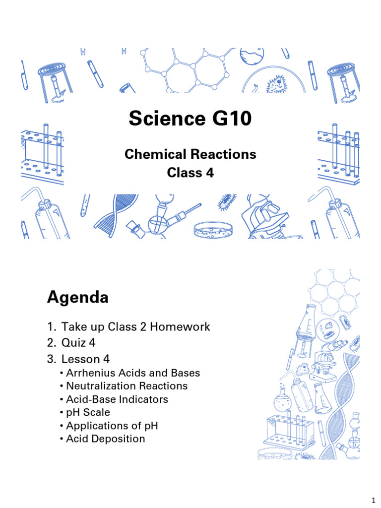 Class04 Science G10 Notes | PDF | Acid | Hydroxide