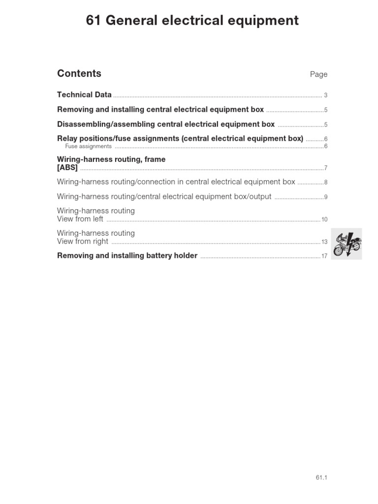61-General Electrical Equipment | PDF | Electrical Connector | Throttle