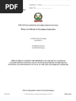 Kcse 2024 Paper 3 | PDF