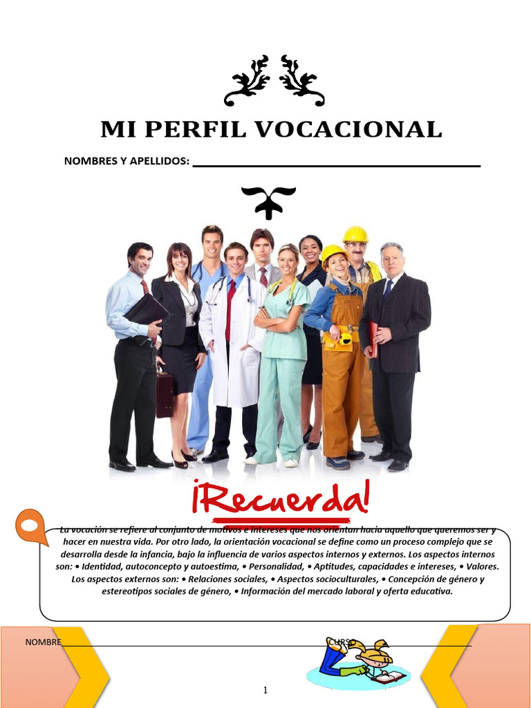Mi Perfil Vocacional - Documento para David | PDF