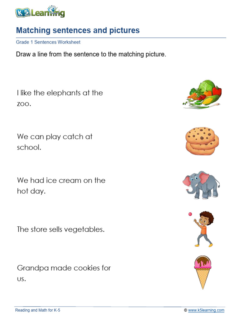 Grade 1 Reading Sentences D | PDF | Language Arts & Discipline
