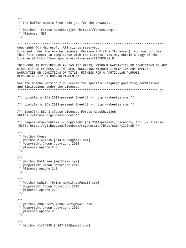 Encodings Js LICENSE | PDF | Intellectual Property Law | Computer Science