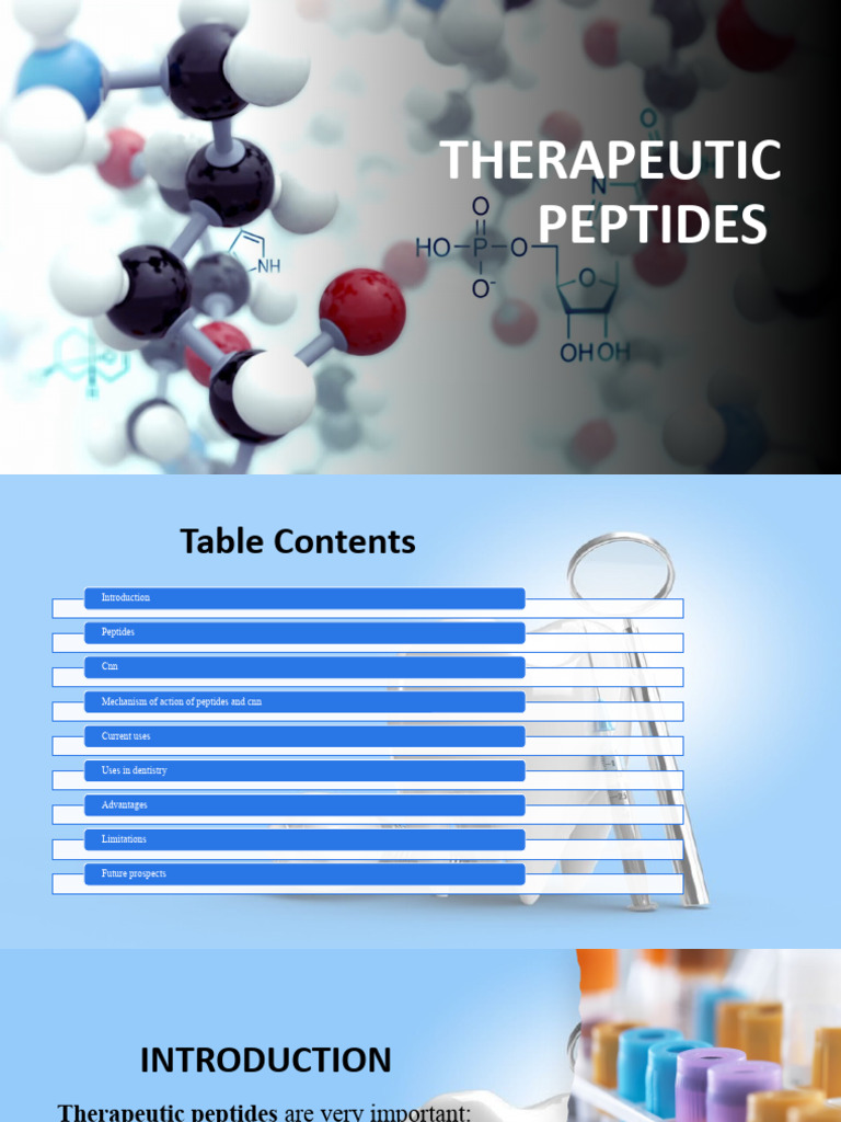 Therapeutic Peptides in Cancer Treatment | PDF | Cancer | Artificial ...