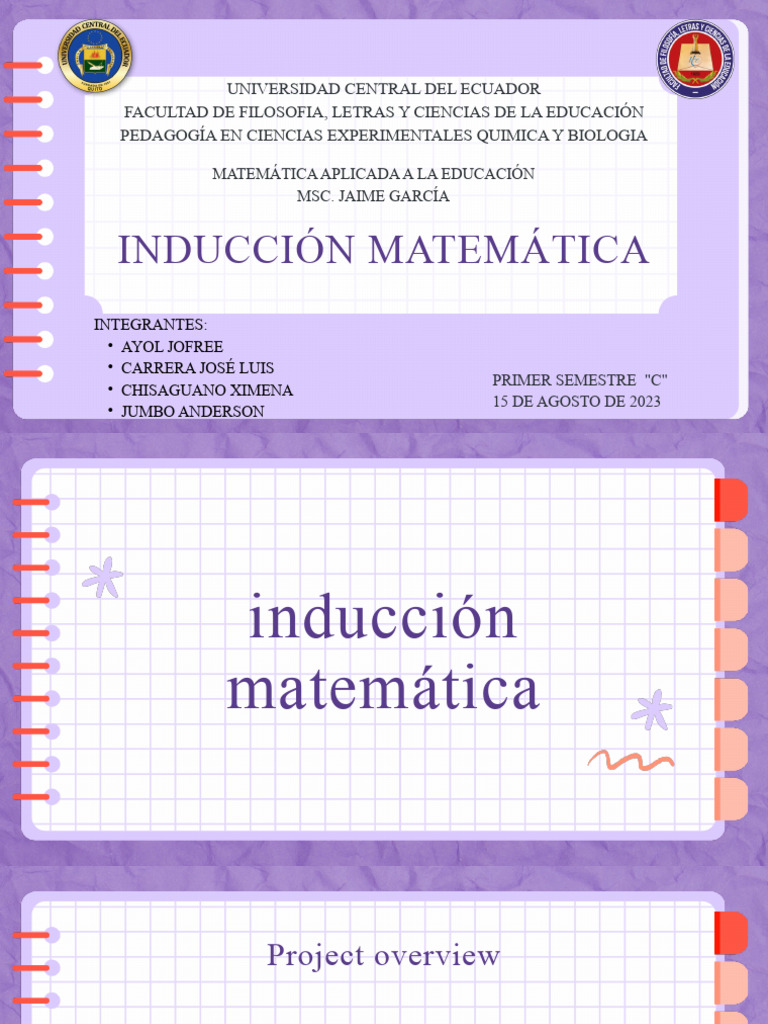 Inducción Matemática | PDF | Análisis matemático | Matemáticas