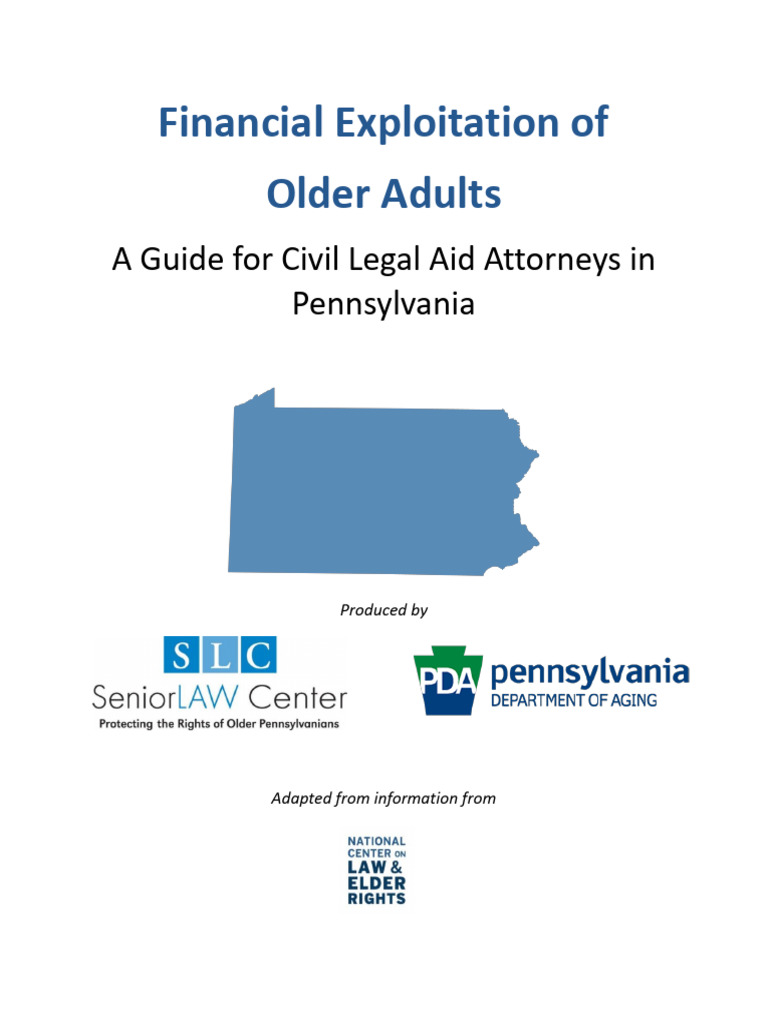 Pennsylvania Elder Financial Exploitation | PDF | Legal Guardian ...
