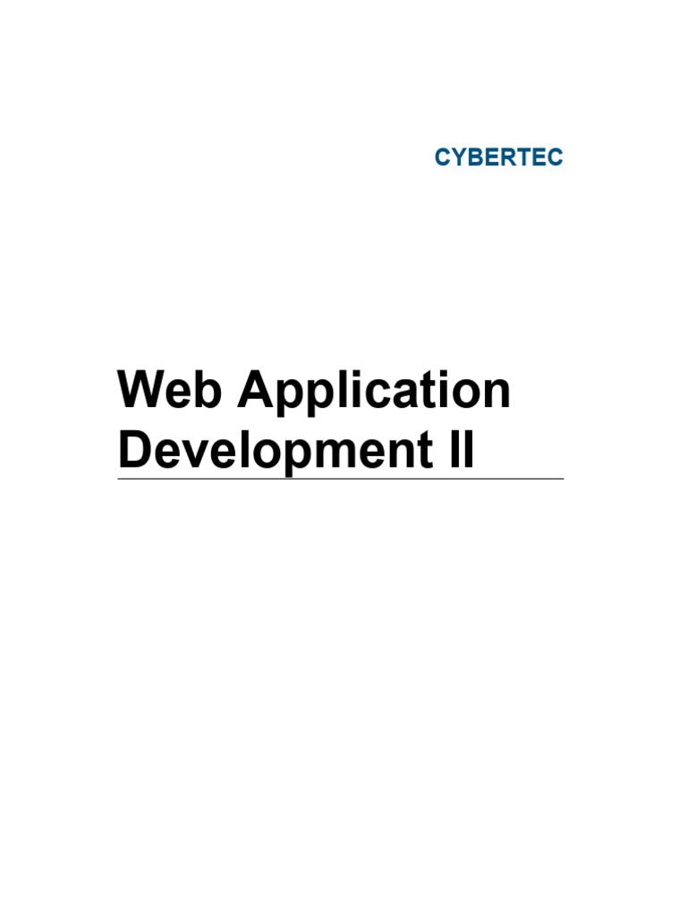 Web Application Development Manual II (0268) | PDF | Boolean Data Type ...