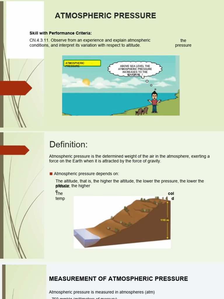 Atmospheric Pressure | PDF | Atmospheric Pressure | Pressure