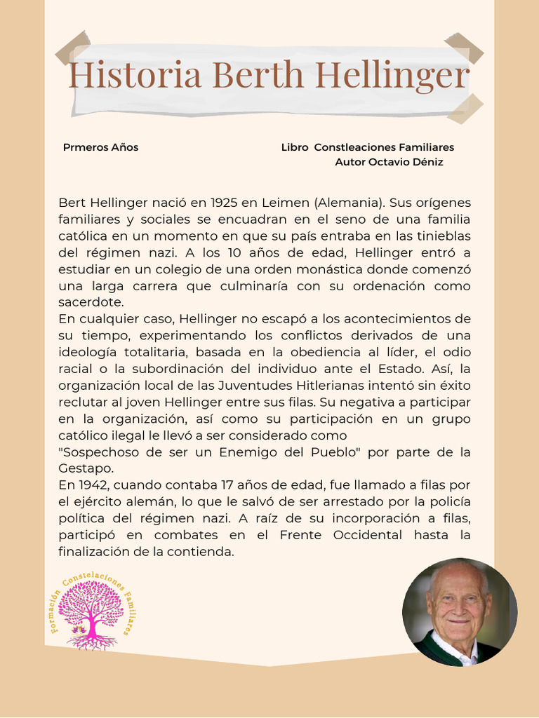 Historia Bert Hellinger | PDF | Psicoanálisis | Alemania nazi