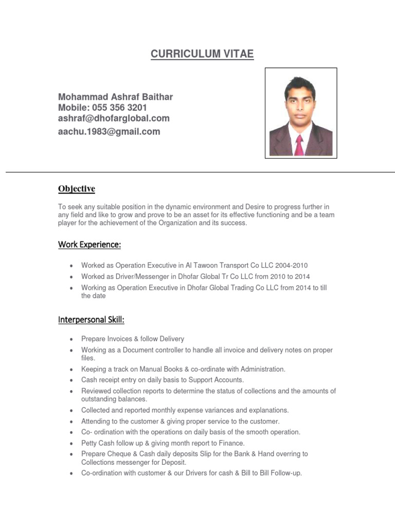 Ashraf CV | PDF | Business