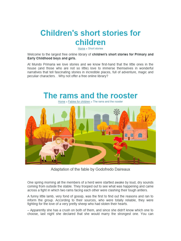 Children's Short Stories For Children | PDF | Sheep