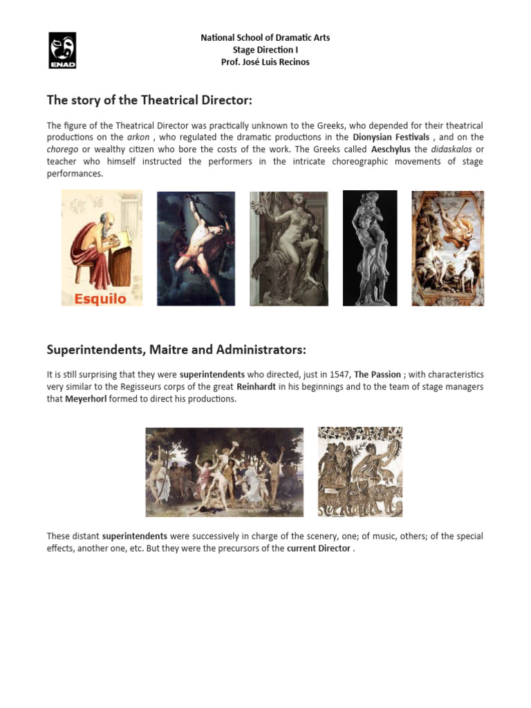 Evolution of the Theatrical Director | PDF | Theatre | Performing Arts